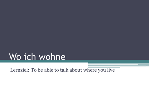 Where I live (German) | Teaching Resources