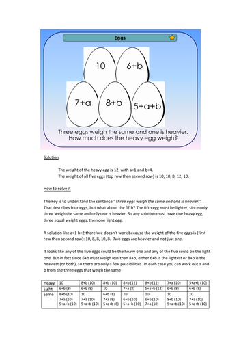 Junior Maths Puzzles #1 | Teaching Resources