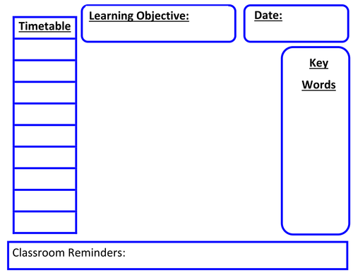 Interactive Whiteboard Organiser | Teaching Resources