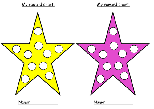 star reward chart | Teaching Resources