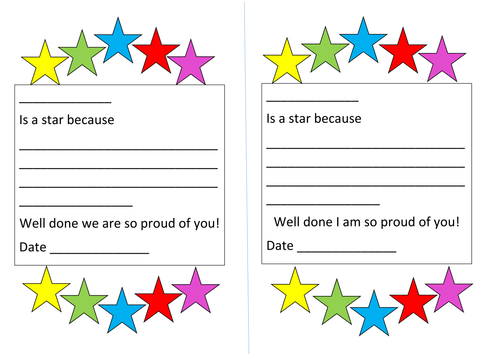 super star home communication sheets | Teaching Resources