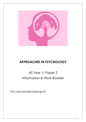 Approaches in Psychology | Teaching Resources Approaches in Psychology | Teaching Resources