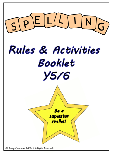 Year 6 spelling booklets by Sarahsmum - UK Teaching Resources - TES
