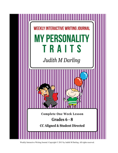 Character Traits Interactive Notebook by - UK Teaching Resources - TES