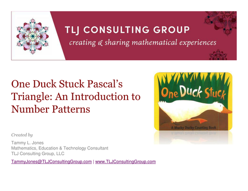 One Duck Stuck Pascals Triangle An Intro to Number Patterns | Teaching ...