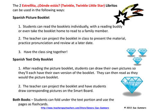 Estrellita Donde Estas - Twinkle Twinkle Little Star Booklets ...