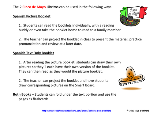 Cinco de Mayo Spanish 2 Booklets | Teaching Resources