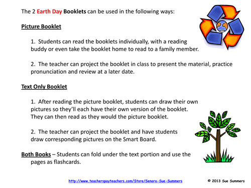 Earth Day Emergent Reader Booklets - ENGLISH | Teaching Resources