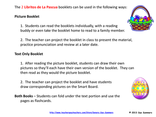 Easter Booklets in Spanish - Librito de la Pascua en Español | Teaching ...