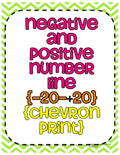 Maths negative/positive number line by - UK Teaching Resources - TES