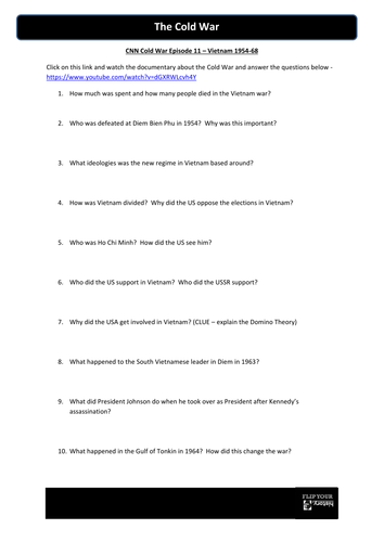 CNN Cold War Documentary - Vietnam 1954-68 - flippedlearning WS and ...