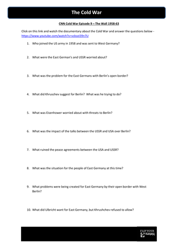 CNN Cold War Documentary Series - The Wall 1958-63 | Teaching Resources