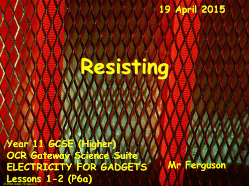 Resisting | Teaching Resources