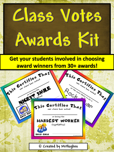Ideas for 'FUN' class awards. by - UK Teaching Resources - TES