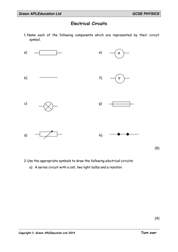 Electrical circuits | Teaching Resources Electrical circuits | Teaching Resources