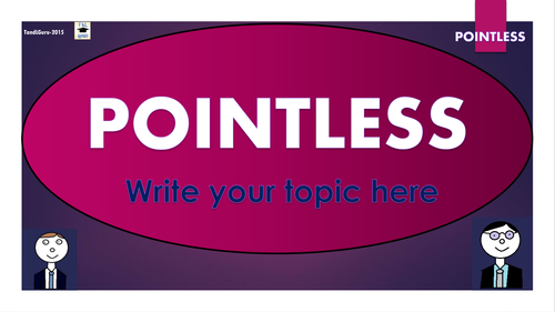 Pointless - Template to Create Your Own Games! | Teaching Resources Pointless - Template to Create Your Own Games! | Teaching Resources