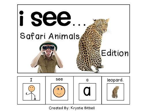 Easy Reader Safari Animals | Teaching Resources