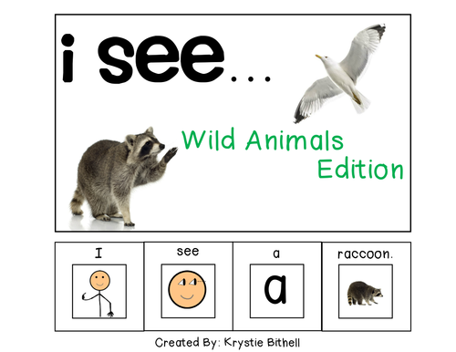 Easy Reader Wild Animals | Teaching Resources