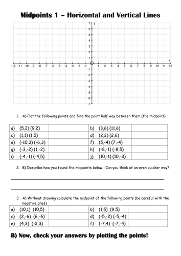 Mid points of straight Lines 2 lessons worth | Teaching Resources