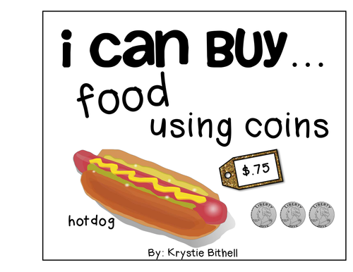 I can buy food using coins Money Adapted Book Autism Special Education ...
