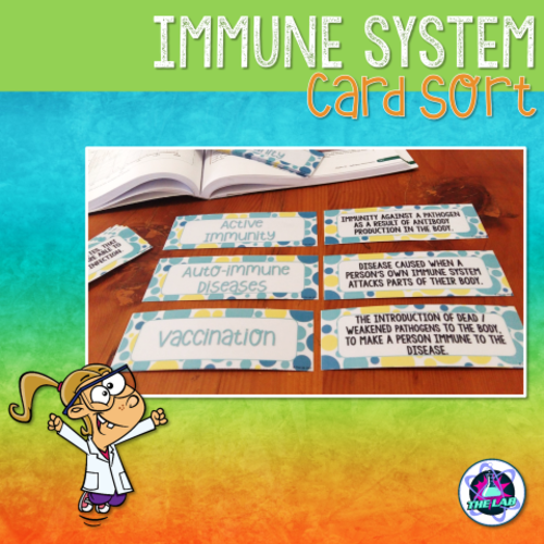 Immunity Card Sort | Teaching Resources