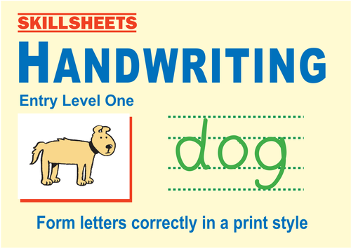 HANDWRITING - Entry Level 1 | Teaching Resources