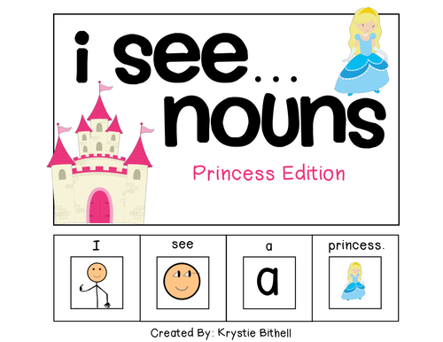EASY READER I see + Noun Adapted Book Special Education Autism ...