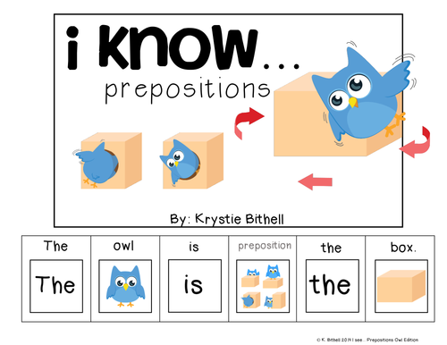 Prepositions Owl | Teaching Resources