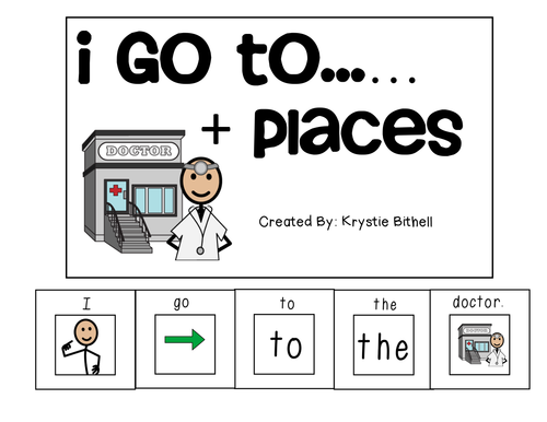 EASY READER... Places I go... SymbolStix | Teaching Resources