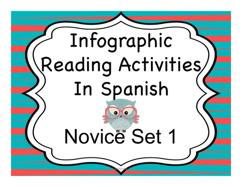 Spanish Infographic Reading Activities - Novice Set 1 | Teaching Resources