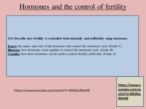 Hormones and Fertility (Video) by - UK Teaching Resources - TES