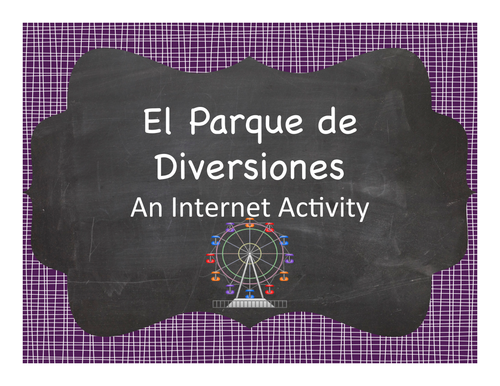 Parque de Diversiones Internet Activity | Teaching Resources