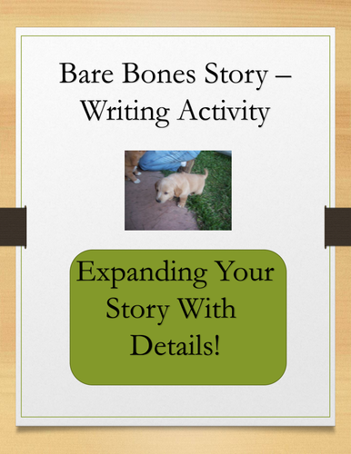 Bare Bones Story Writing Activity | Teaching Resources