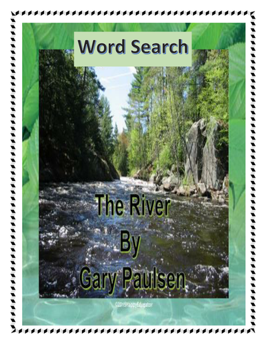 The River by Gary Paulsen Word Search | Teaching Resources