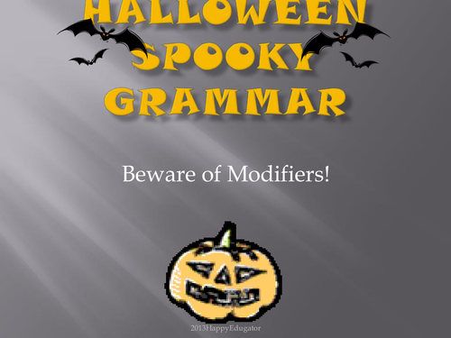 Halloween Spooky Grammar PowerPoint | Teaching Resources