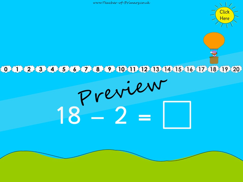Up, Up and Take Away! (Subtracting Numbers to 20) by Teacher-of-Primary ...