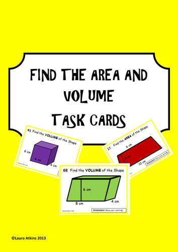 Functional Tasks on Area and Volume (reasoning) by c0052350 - UK ...