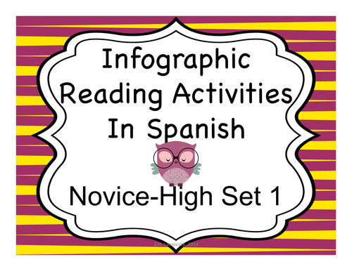 Spanish Infographic Reading Activities: Novice-High Set 1 | Teaching ...