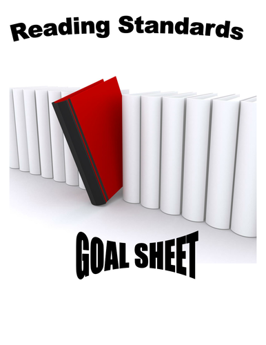 Reading Standards Goal Sheet | Teaching Resources