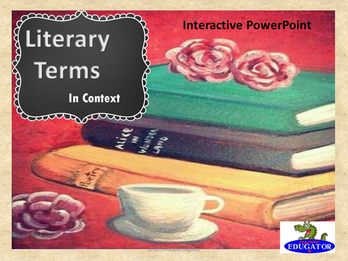 Literary Terms in Context PowerPoint | Teaching Resources