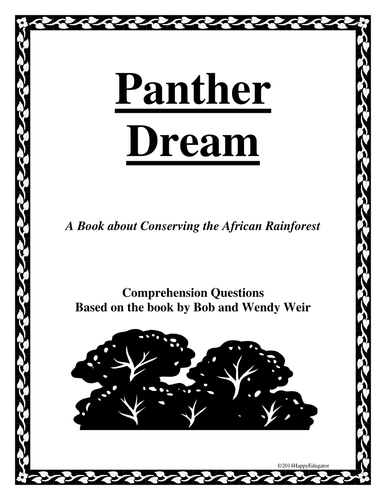 Panther Dream by Bob and Wendy Weir Comprehension Questions | Teaching Resources