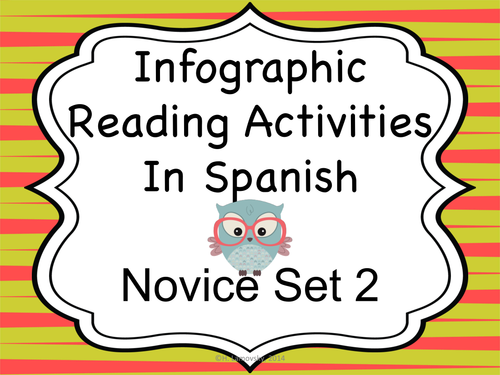 Spanish Infographic Reading Activities - Novice Set 2 | Teaching Resources