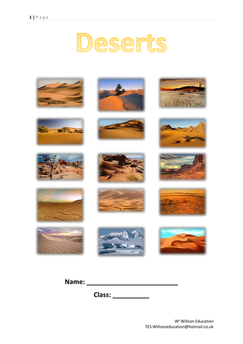Deserts (Grade 6th - 10th) | Teaching Resources
