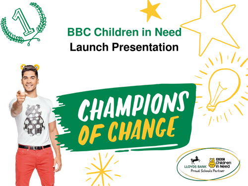 BBC Children in Need Launch Assembly - Secondary (KS3/KS4) | Teaching ...