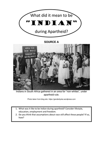 The Group Areas Act in South Africa (1950) by AndarialZA | Teaching ...