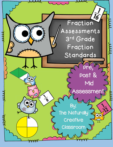 3rd Grade Fraction Assessments | Teaching Resources