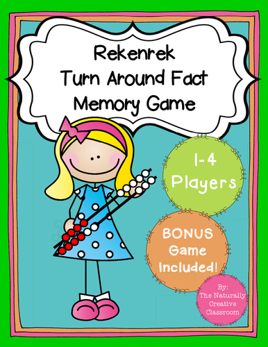 Rekenrek Turn Around Fact Memory Game | Teaching Resources