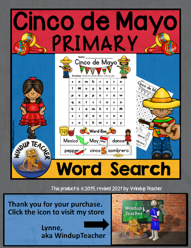 Cinco De Mayo Word Search by - UK Teaching Resources - TES
