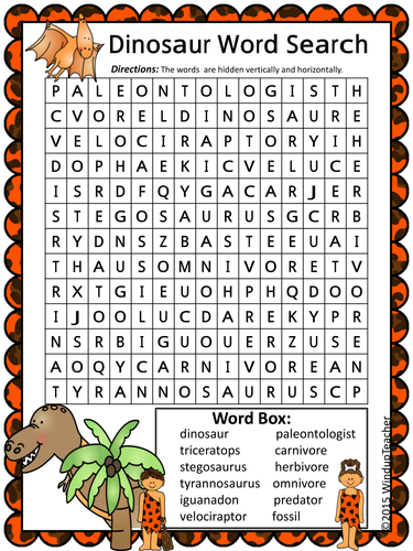 Dinosaur Word Search Pack by sfy773 - UK Teaching Resources - TES