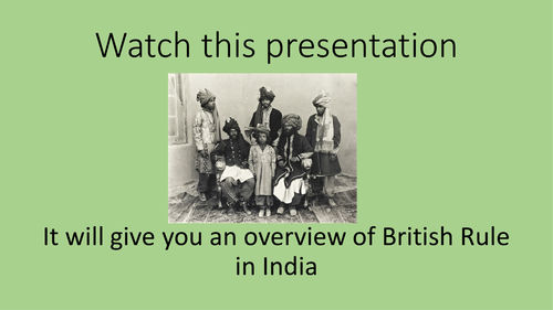 What was India like before British rule? by SamHumber - Teaching ...